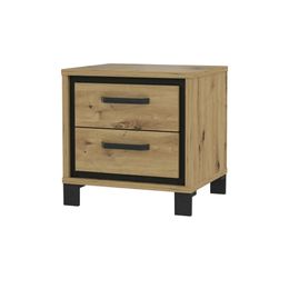 Höffner Nachtkommode Towcester holzfarben Maße (cm): B: 49,4 H: 49,3 T: 41.5 » Höffner