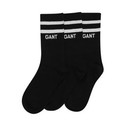 Gant Socken Mädchen Größe 40/42 schwarz / offwhite