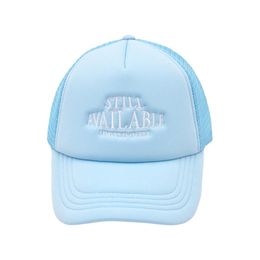 Pull&Bear Pull&Bear Cap 'STILL AVAILABLE' Damen Gr&ouml;&szlig;e 55/60 hellblau / wei&szlig;