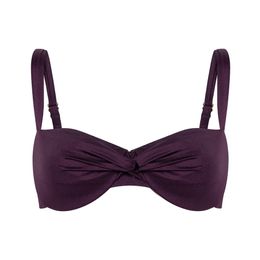 Hunkem&ouml;ller Hunkem&ouml;ller Bikinitop 'Colsta' Damen Gr&ouml;&szlig;e 80 dunkellila