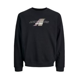 Jack & Jones JACK & JONES Sweatshirt 'JCOTIER' Herren Gr&ouml;&szlig;e M silbergrau / mauve / schwarz / wei&szlig;