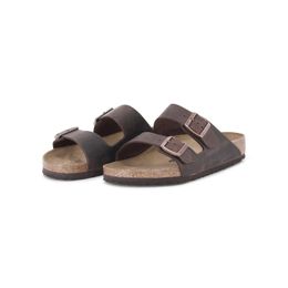 Birkenstock Low-Top Sneaker - Sandale Arizona Oiled Leather - Gr. 46 (EU) - in Braun - f&uuml;r Damen