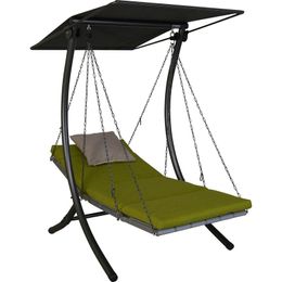 Angerer FREIZEITM&Ouml;BEL Hollywoodschaukel &raquo;Luxus Smart lime&laquo; BxTxH: 100x145x160 cm gr&uuml;n + gr&uuml;n Obermaterial: 100% Polyester