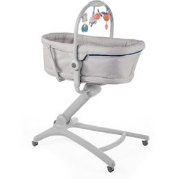 Chicco Kombihochstuhl »Baby Hug 4 in 1, Glacial« () Stubenwagen, Liegesessel, Hochstuhl und erster Stuhl in Einem! Glacial + Grau