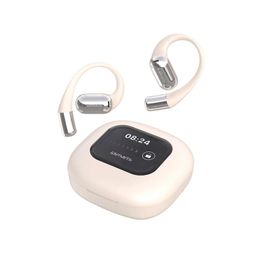 4smarts wireless Kopfhörer »Open-Ear Bluetooth Kopfhörer SkyBuds AI Screen« A2DP Bluetooth AVRCP Bluetooth HFP Freisprechfunktion beige Lange...