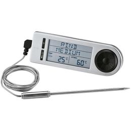 Rösle RÖSLE Bratenthermometer digitaler Kerntemperaturmesser, –20 °C bis +250 °C, Edelstahl 18/10 silberfarben/schwarz
