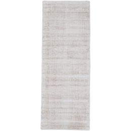 CarpetFine Teppich &raquo;Ava Viskoseteppich&laquo; rechteckig 13 mm H&ouml;he Seidenoptik, leichter Glanz, auch als L&auml;ufer erh&auml;ltlich creme Obermaterial: 100%...