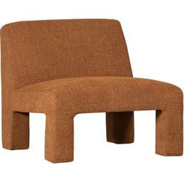 Woood Sessel &raquo;Lavid&laquo; gewebter Stoff, 4-Fu&szlig;-Gestell H 73 cm x B 74 cm ingwer Robuster Sessel