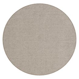 the carpet Teppich »Boho Nature Wool« rund Natur Wool Handgewebter Wollteppich skandinavischen Boho-Look Beige Obermaterial: 65% Wolle, 35%...