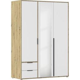 Rauch Dreht&uuml;renschrank &raquo;Kleiderschrank Schrank Garderobe W&auml;scheschrank NAGATA mit Spiegel&laquo; in 3 verschiedenen Ausstattungen BASIC/CLASSIC/PREMIUM, und