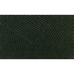 wash+dry by Kleen-Tex Fu&szlig;matte &raquo;Stripes midnight green&laquo; rechteckig 8 mm H&ouml;he gr&uuml;n Polyester