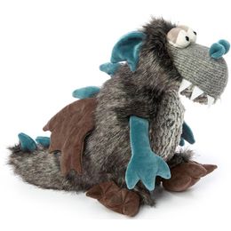 Sigikid Kuscheltier »BeastsTown - Drache Middle Age« Made in Europe grau/türkis