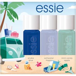 essie Nagellack-Set »Sommer-Nagellack-Kit Mini Trio« mit natürlichen Inhaltsstoffen mehrfarbig Fingernagellack von essie