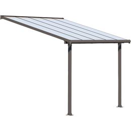 Terrassendach &raquo;Olympia 3x3&laquo; BxT: 307x295 cm grau Aluminium, Polycarbonat (PC)