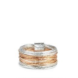 Lascana Wickelarmband Magnetarmband im Layer-Look silberfarben-roségoldfarben