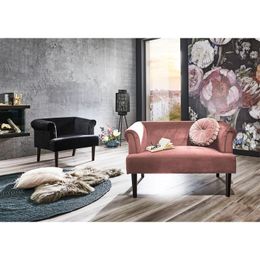 ATLANTIC HOME COLLECTION 1, 5-Sitzer »Charlie« XXL-Sessel mit Samtveloursbezug, mit Wellenunterfederung rosé
