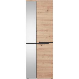 Innostyle Garderobenschrank Artisan Eiche graphit Moderner Flurgarderoben Schrank mit viel Stauraum