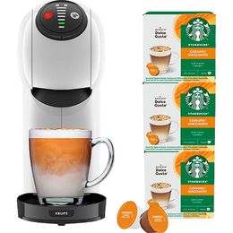 Nescafé DOLCE GUSTO NESCAFÉ DOLCE GUSTO Kapselmaschine »KP2431 Genio S« inkl. 3 Pakete Starbucks Caramel Macchiato im Wert von UVP 17, 97 € weiß