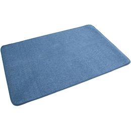 PRIMAFLOR-IDEEN IN TEXTIL Teppich &raquo;MACAO, Made in Netherlands&laquo; rechteckig 5 mm H&ouml;he Uni Farben, ideal im Wohnzimmer & Schlafzimmer blau...
