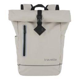 Travelite Freizeitrucksack »BASICS Roll-Up Rucksack Plane« Wanderrucksack Reiserucksack Streetpack Arbeitsrucksack elfenbein B/H/T: 26 cm x 60 cm x...