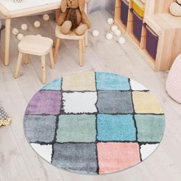 Carpet City Teppich »YOUNG919« rund 11 mm Höhe Moderner Jugend- Kinder Teppich, ideal für Jugendzimmer bunt Obermaterial: 100% Polypropylen Ø 160...