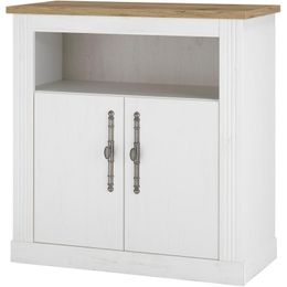 Home Affaire Kommode »WESTMINSTER BESTSELLER!« Breite ca. 92 cm, im romantischen Landhausstil Pinie Weiss , Wotan Eiche Home Affaire – Idyllisch,...