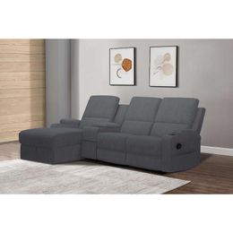 Home Affaire Ecksofa »NAPORI Multimediasofa, 3er Kinosessel XXL, L-Form, Cord« Kinosofa mit Relaxfunktion, Getränkehalter, Staufach und Staukasten...