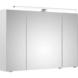 SAPHIR Spiegelschrank »Quickset Badschrank, 3 Spiegeltüren, 6 Einlegeböden, 105 cm breit« inkl. LED-Beleuchtung, Türdämpfer,...