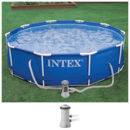 Intex Framepool »Metal Frame« ØxH: 305x76 cm blau Ø/B/H/L: 305 cm x Breite x Höhe 76 cm x Länge
