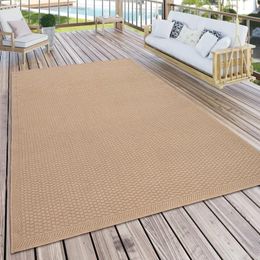 Paco Home Teppich »Timber 125« rechteckig 4 mm Höhe Flachgewebe, Sisal Optik, auch als Läufer, In- und Outdoor geeignet natur Obermaterial: 100%...