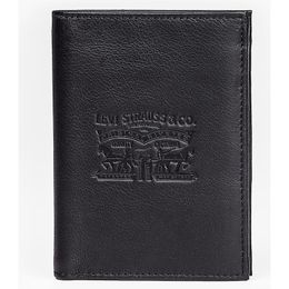 Levi's LEVI'S Geldbörse »VINTAGE TWO HORSE VERTICAL COIN WALLET« mit schöner Prägung Herrenbörse Portemonnaie Leder schwarz