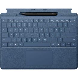 Microsoft Tastatur mit Touchpad »Surface Pro mit Slim Pen« (Fn-Tasten Touchpad) mit Slim Pen saphirblau