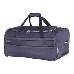 Travelite Reisetasche »MIIGO Rollenreisetasche« Bodengriff, Kantenschutz, Packgurte blau