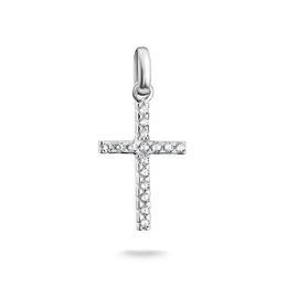 Thomas Sabo Charm Kreuz »Charm Kreuz - Connect, CC1203-051-14« mit Zirkonia (synth.) silberfarben-kristallweiß + kristallweiß Charm Kreuz – Connect