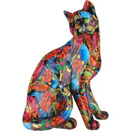 Gilde Dekofigur &raquo;Figur Pop Art Katze&laquo; Dekoobjekt, Tierfigur, H&ouml;he 29 cm, Wohnzimmer bunt