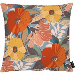 Apelt Dekokissen »Astrid« Kissenhülle mit Füllung, 1 Stück grün/orange + bedruckt Bezug: 100% Baumwolle. Füllung: 100% Polyester B/L: 39 cm x 39 cm