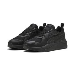 Sneaker Puma "X-Ray 3 Sneakers Erwachsene", Damen, Gr. 36, grau (schwarz flat schwarz gray), Obermaterial: Textil, Synthetik; Futter: Textil; Innensohle: Textil; Laufsohle: Gummi, Schuhe Sneaker