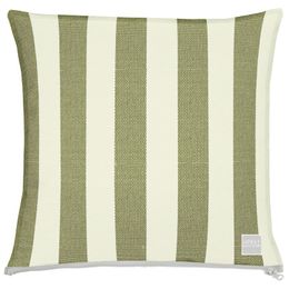 Apelt Dekokissen »3967« Kissenhülle mit Füllung, 1 Stück grün,natur + gestreift Bezug: 100% Polyester B/L: 48 cm x 48 cm