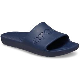 Crocs Pantolette »Slide«, Badeschuh, Schlappen, Strandschuh mit bequemem Fußbett navy 36 36 Pantolette von Crocs für die Freizeit oder Strand