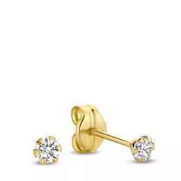 Isabel Bernard Ohrringe - Rivoli Elise 14 Karat Ear Studs With Zirconia - Gr. unisize - in Gold - f&uuml;r Damen