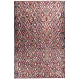 Gino Falcone Teppich &raquo;Cecilia 27593&laquo; rechteckig 3 mm H&ouml;he Flachgewebe, bedruckt, Rauten Design, auch als L&auml;ufer bunt Obermaterial: 100% Polyester B...