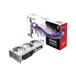Sapphire Radeon RX 9070 Pure OC, Grafikkarte wei&szlig;, RDNA4, GDDR6, 2x DisplayPort, 2x HDMI