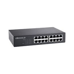 Devolo Gigabit Ethernet Switch 16 Port 7235 schwarz