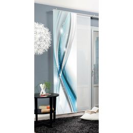 Schiebegardine Home Wohnideen "GLIWE" Gr. 1, blau (aquablau), B:60cm H:245cm, Polyester, Gardinen, Schiebevorhang bedruckt