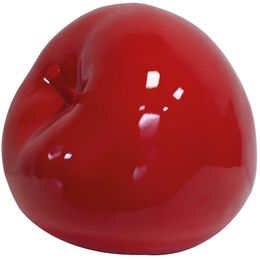 Dekoobjekt Gilde "Skulptur Apple rot H. 36 cm", rot, B:36cm H:36cm T:36cm Ø:36cm, Kunstharz, Dekofiguren