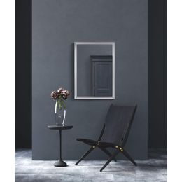 Dekospiegel Mirrors and More "FRIEDA", silber (silberfarben), B:50cm H:70cm T:1,9cm, Kunststoff, Spiegel, Wandspiegel