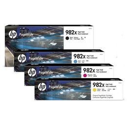 HP Tinten-Set Cyan Magenta Yellow Schwarz Nr.982x PageWide Enterprise 765 780 785 Tinte Set Multipack 4-Pack 4er Patronen - HP Power Partner