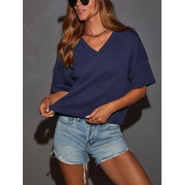 LA Angels Bluse in Dunkelblau - 76% | Gr&ouml;&szlig;e XL | Damen-blusen
