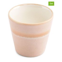 SALT & PEPPER Salt and Pepper 4er-Set: Mokkabecher ''Flow'' in Rosa - 100 ml - 40% | Gedeckter-tisch