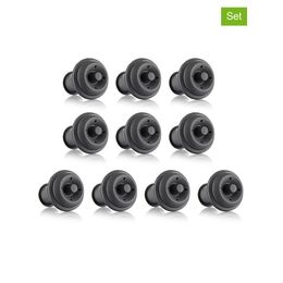 Vacu Vin 10er-Set: Weinstopper in Grau - 10% | Gedeckter-tisch